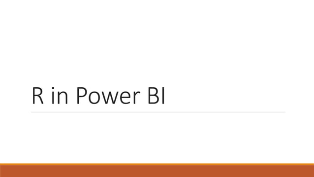 R in Power BI | PPT