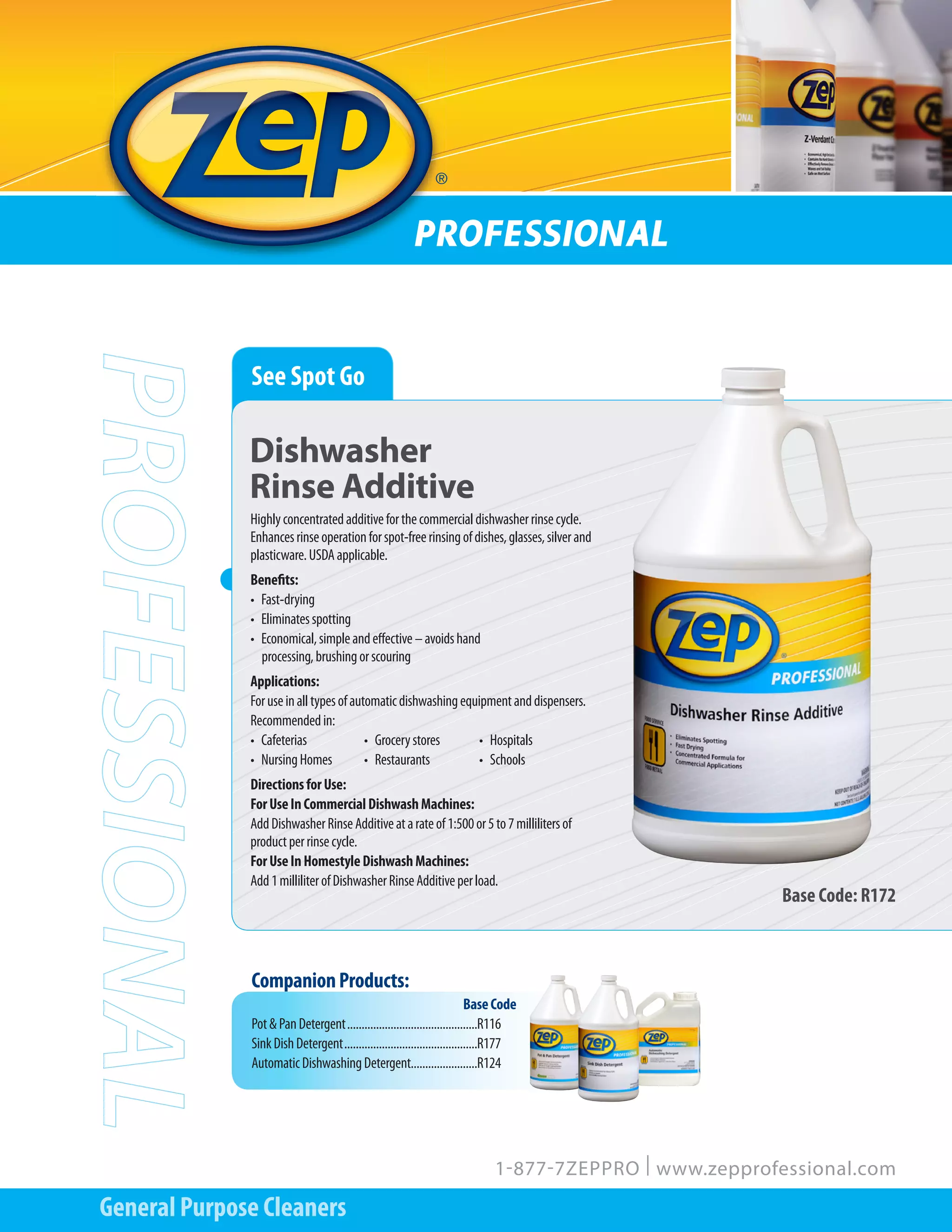 Rinse aide zep | PDF