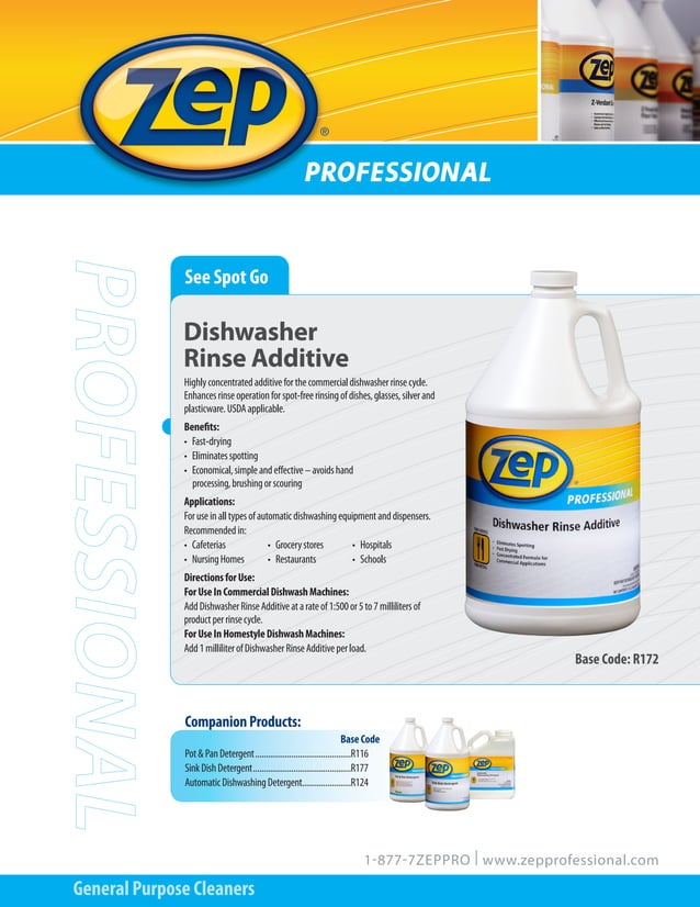 Rinse aide zep | PDF