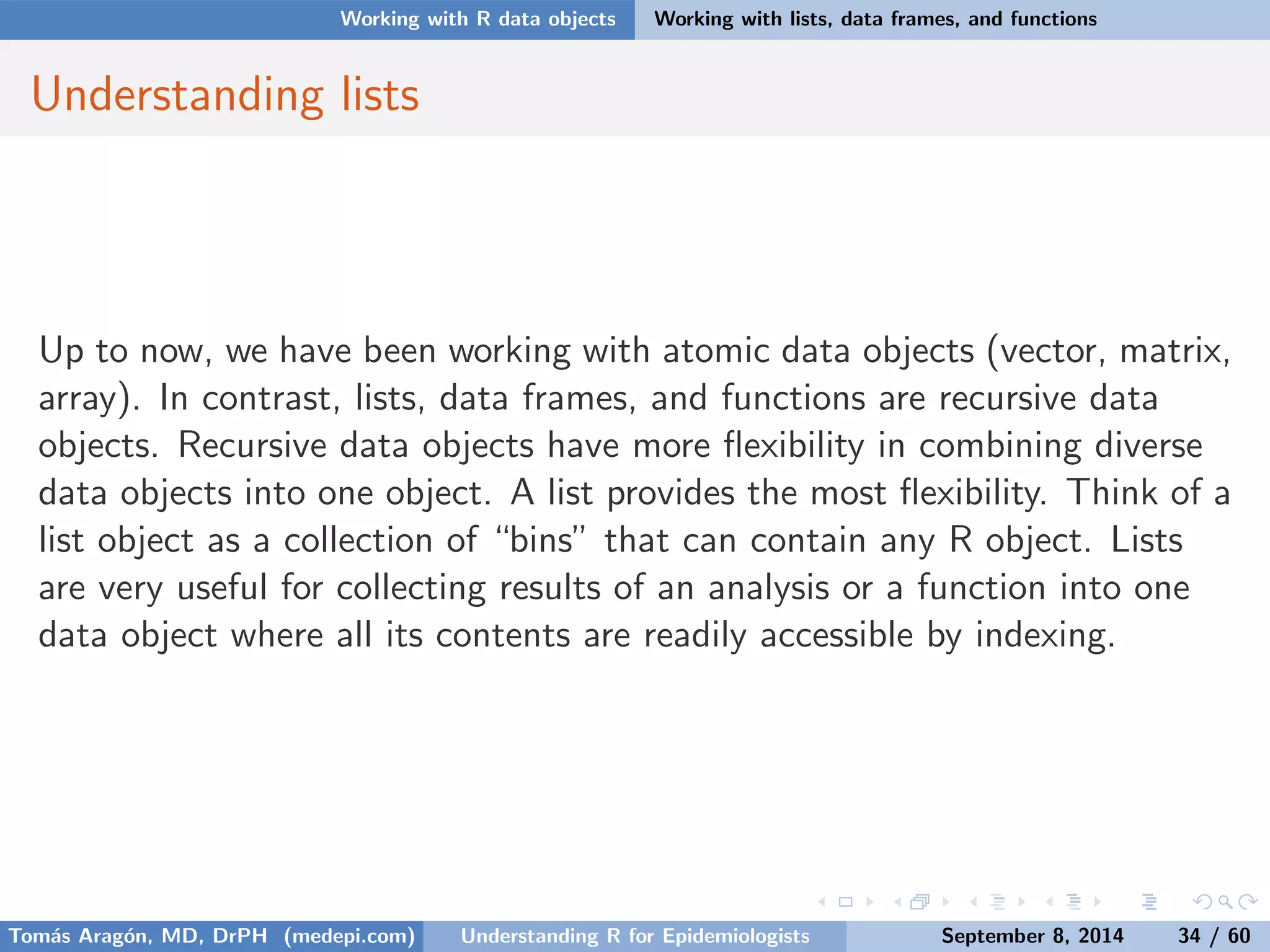 Understanding R for Epidemiologists | PDF