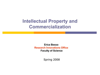 Intellectual Property and Commercialization | PPT