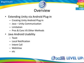 Unity - Android by Rio | PPT