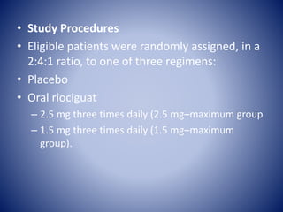 Riociguat for the treatment of pah | PPT