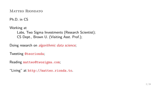 Algorithmic Data Science Theory Practice Ppt