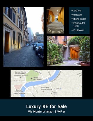 Luxury real estate for Sale in Rome | PDF | Houses | Real Estate