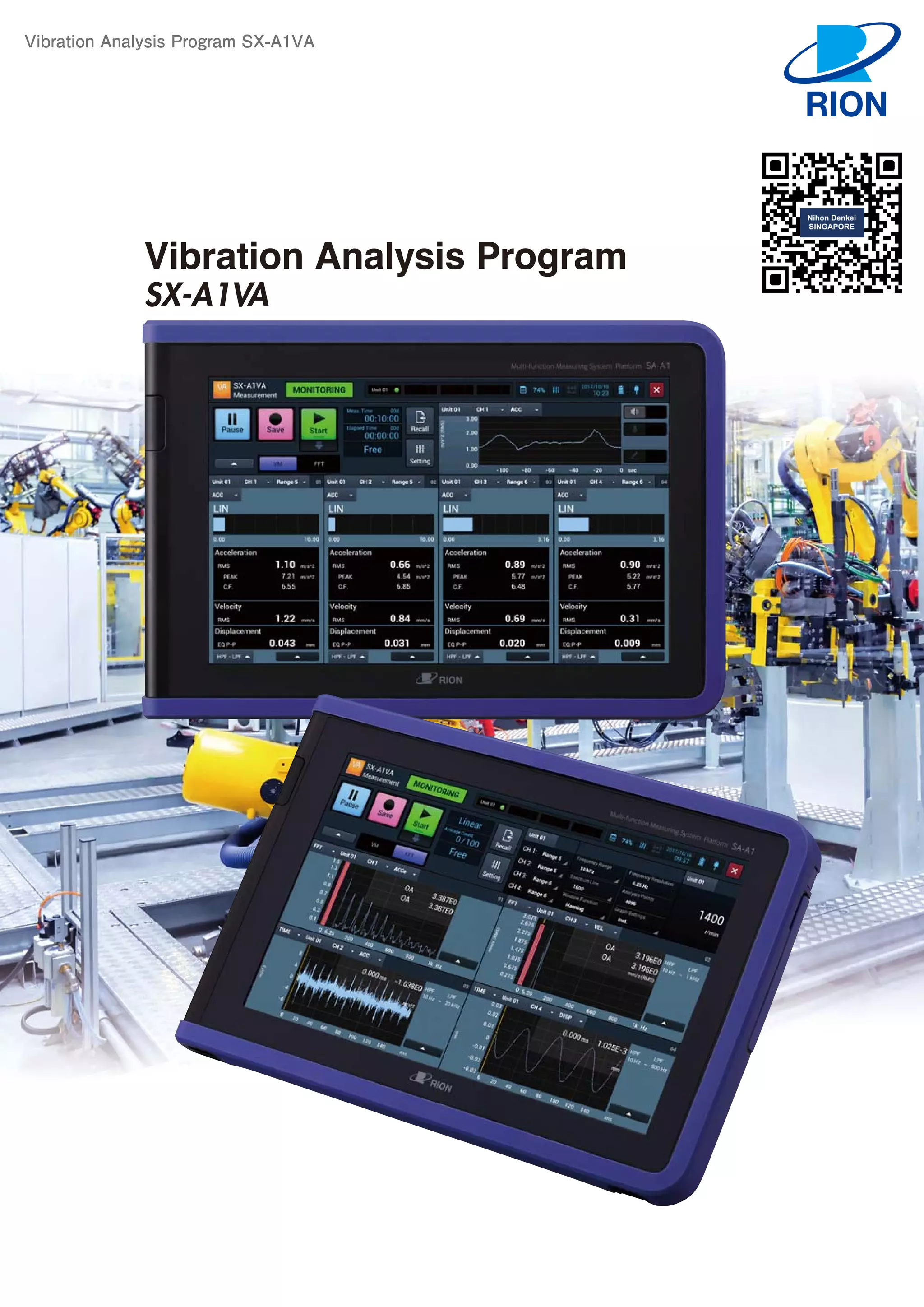 Rion sxa1/Va Vibration Analysis Program | PDF