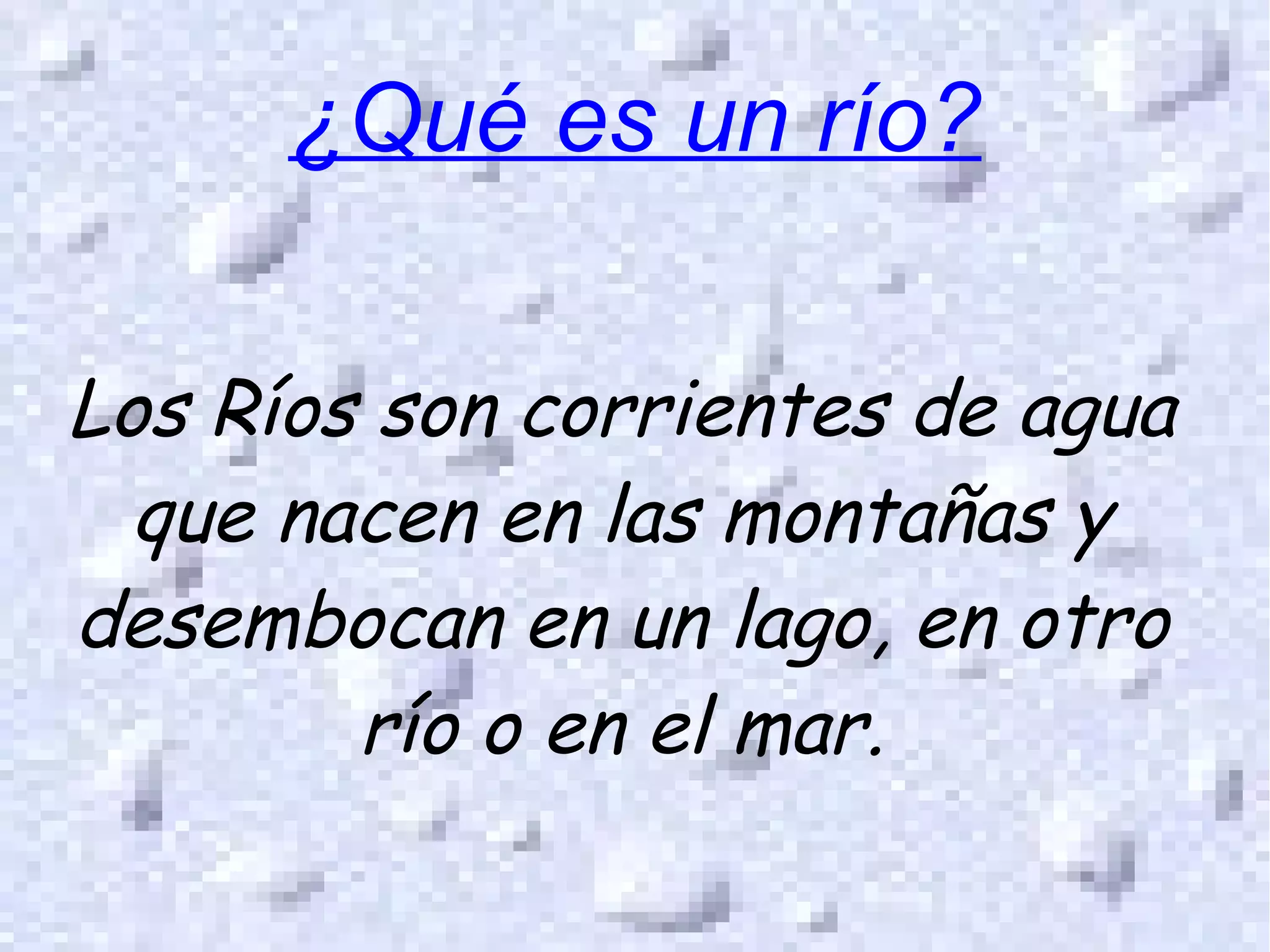 Caracteristicas de los ríos | PDF