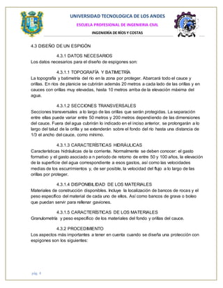 Espigones (definición -clasificación-tipos-usos) | DOCX