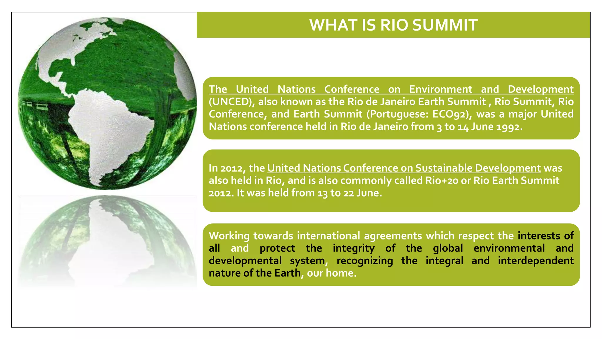 Rio summit | PPTX