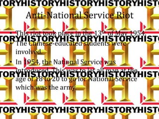 Secondary 2 History-Riots That Happen After the Election | PPT