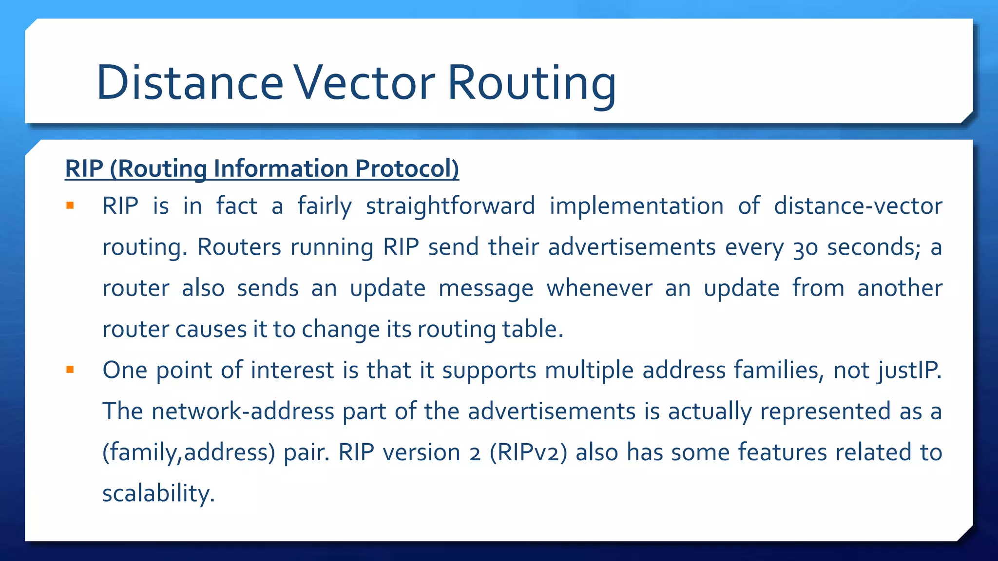 RIP - Routing Information Protocol | PPSX
