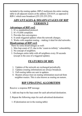 Routing Information Protocol (RIP) | PDF