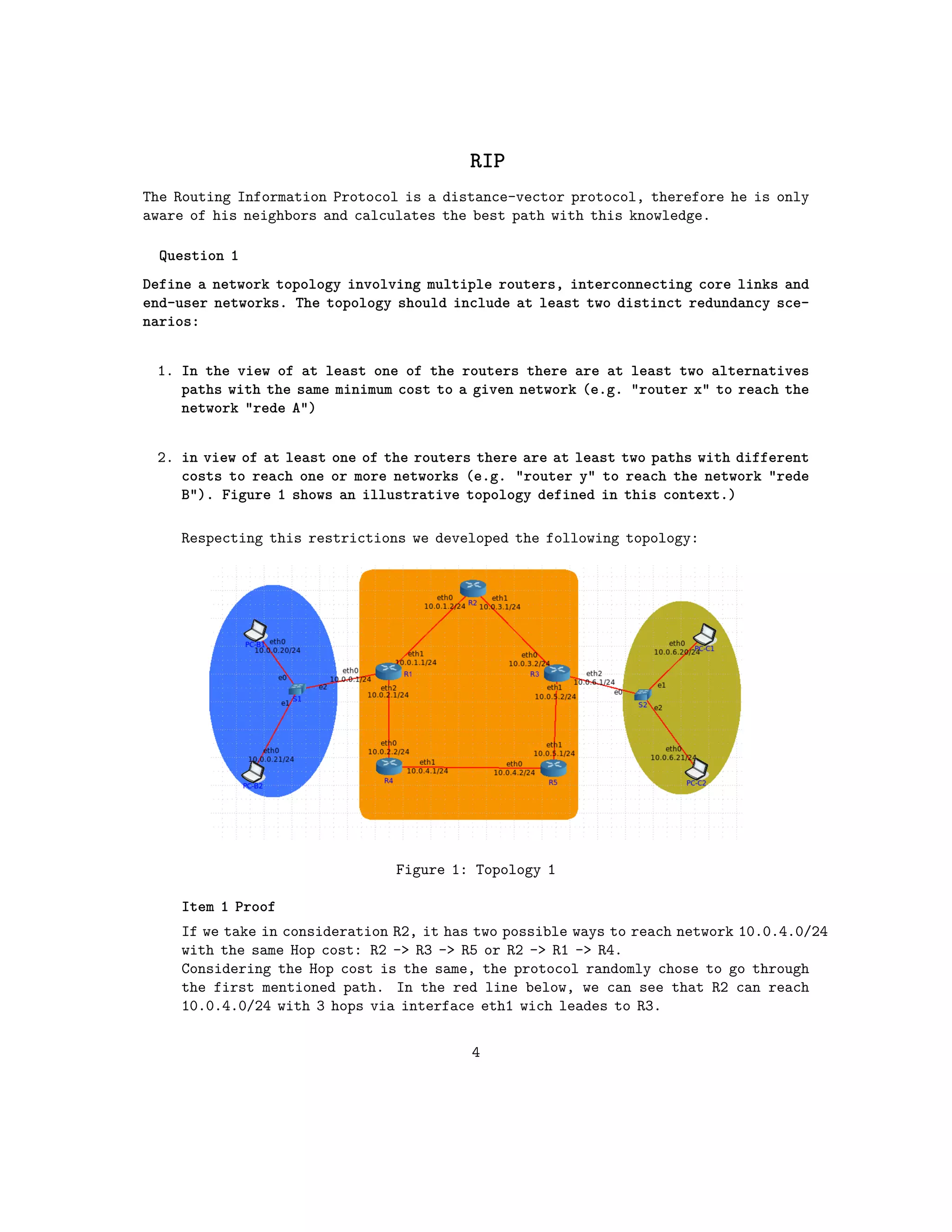 Rip and OSPF assignment (RIP ба OSPF дасгал ажил) | PDF