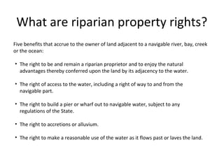 Riparian Property Rights | PPT