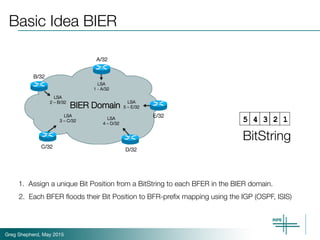 Bit Indexed Explicit Replication (BIER) | PDF