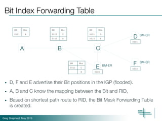 Bit Indexed Explicit Replication (BIER) | PDF