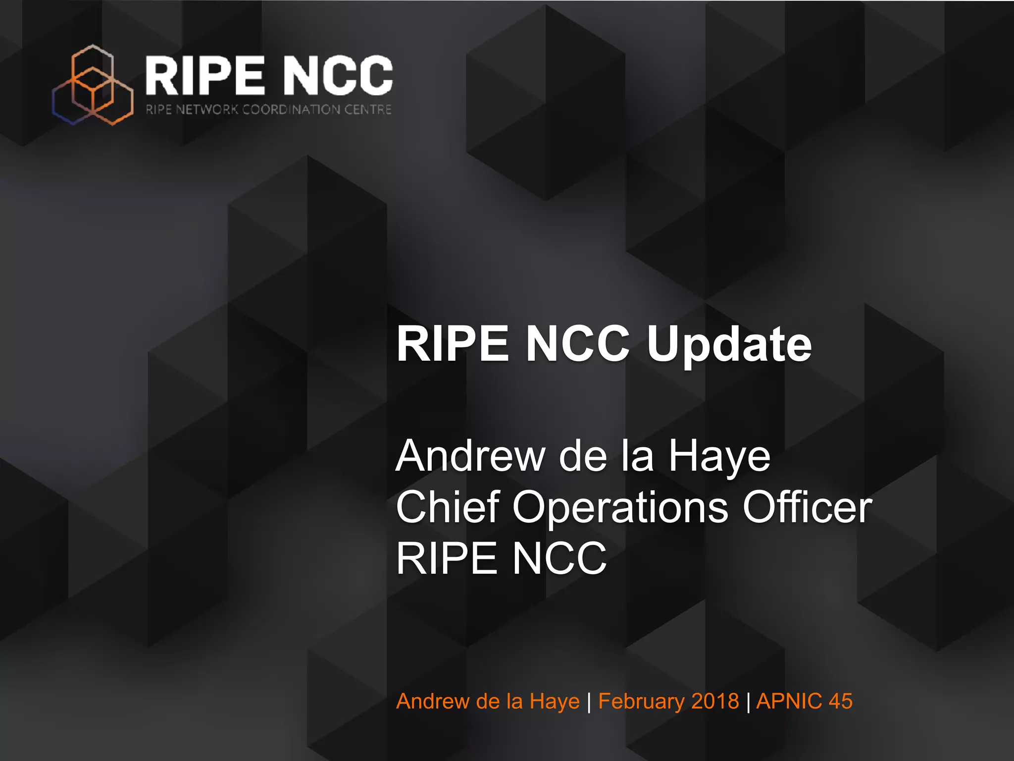 RIPE NCC Update | PPT