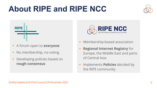 Ten Years of IPv6 from the RIPE NCC Perspective | PPT