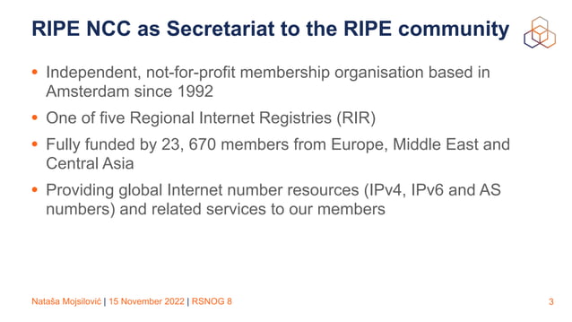RIPE NCC Update | PPT
