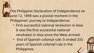 Importance of Filipino Declaration of Independence .pptx