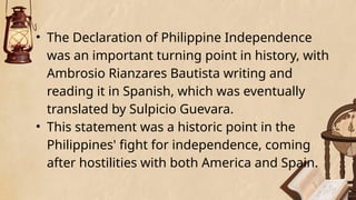 Importance of Filipino Declaration of Independence .pptx