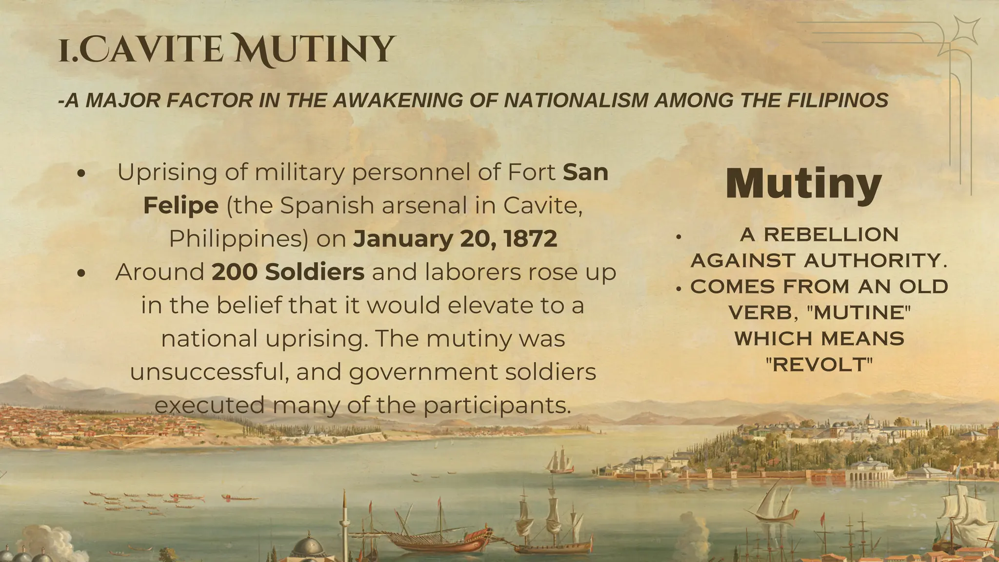 What happened in the cavite mutiny? And tho who involve | PDF