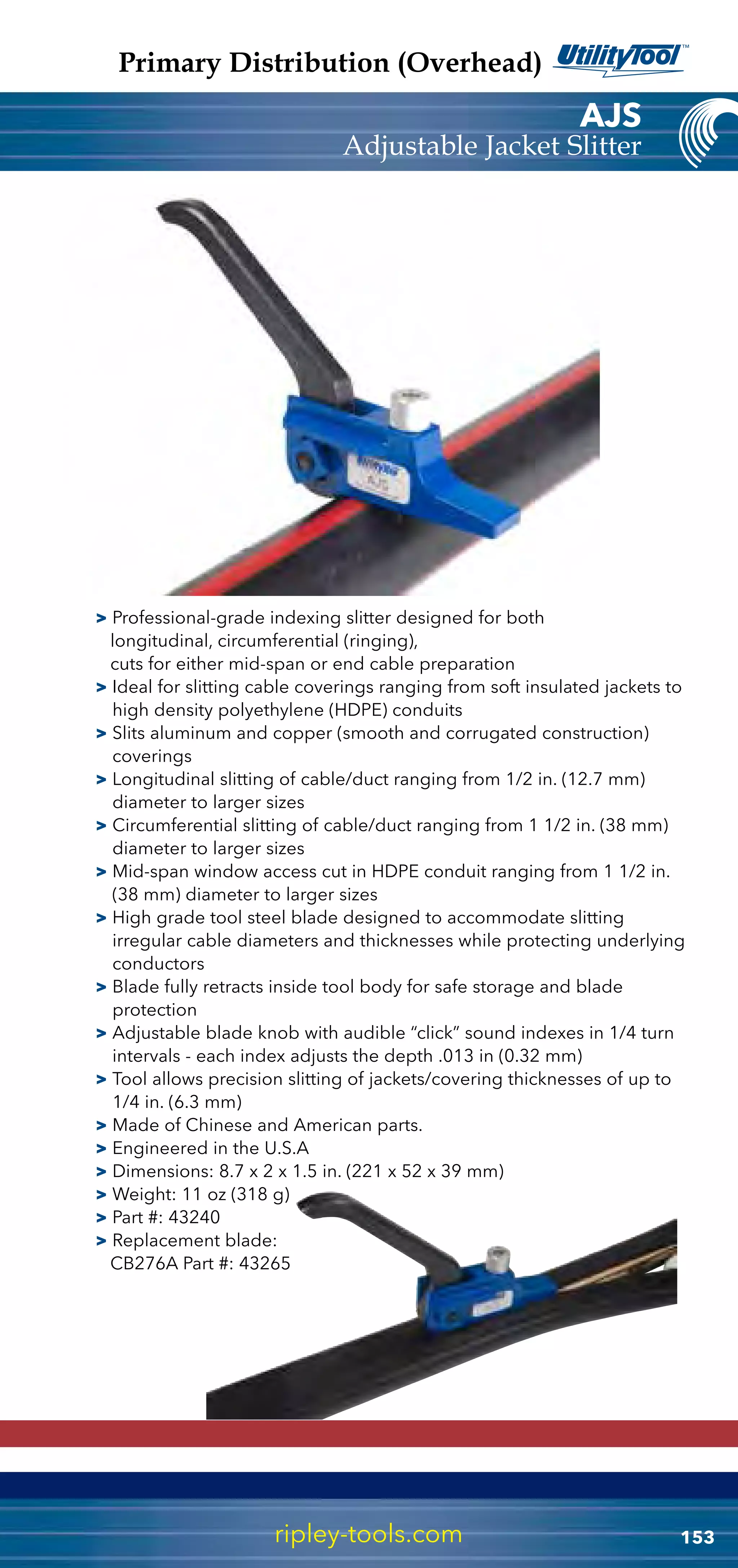 Ripley Utility Tool Cable Preparation Tools | PDF
