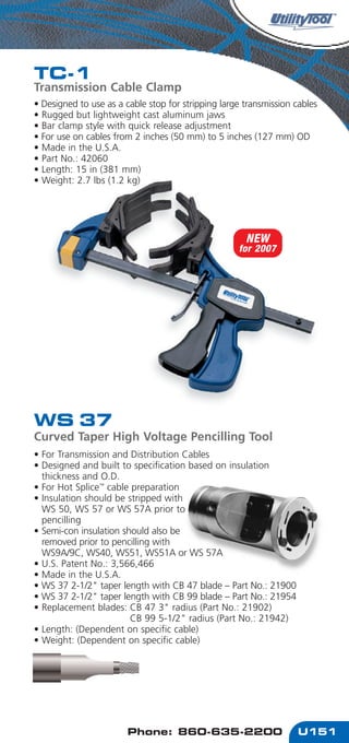 Ripley Utility Tool WS 37 - Curved Taper High Voltage Pencilling Tool | PDF