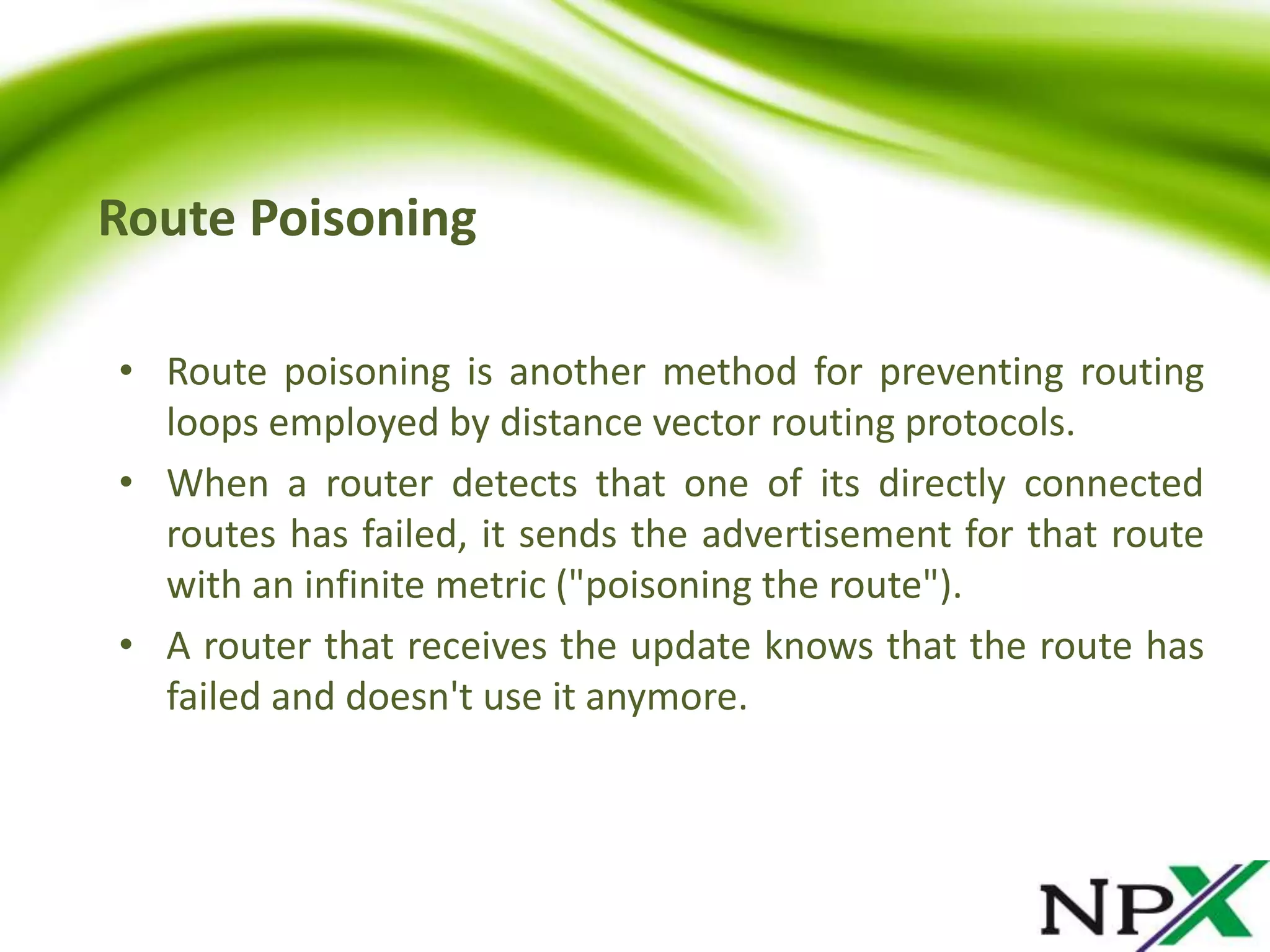 RIP Loop Prevention | PPTX