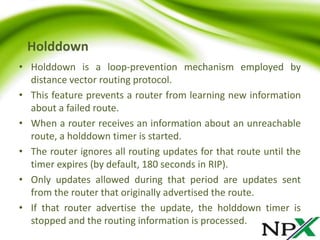 RIP Loop Prevention | PPTX