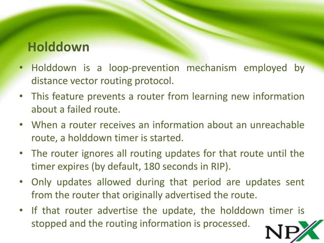 RIP Loop Prevention | PPT