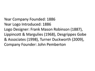 Anylises of iconic Logo Design | PPTX | Business | Business and Finance