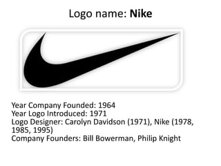 Anylises of iconic Logo Design | PPTX | Business | Business and Finance