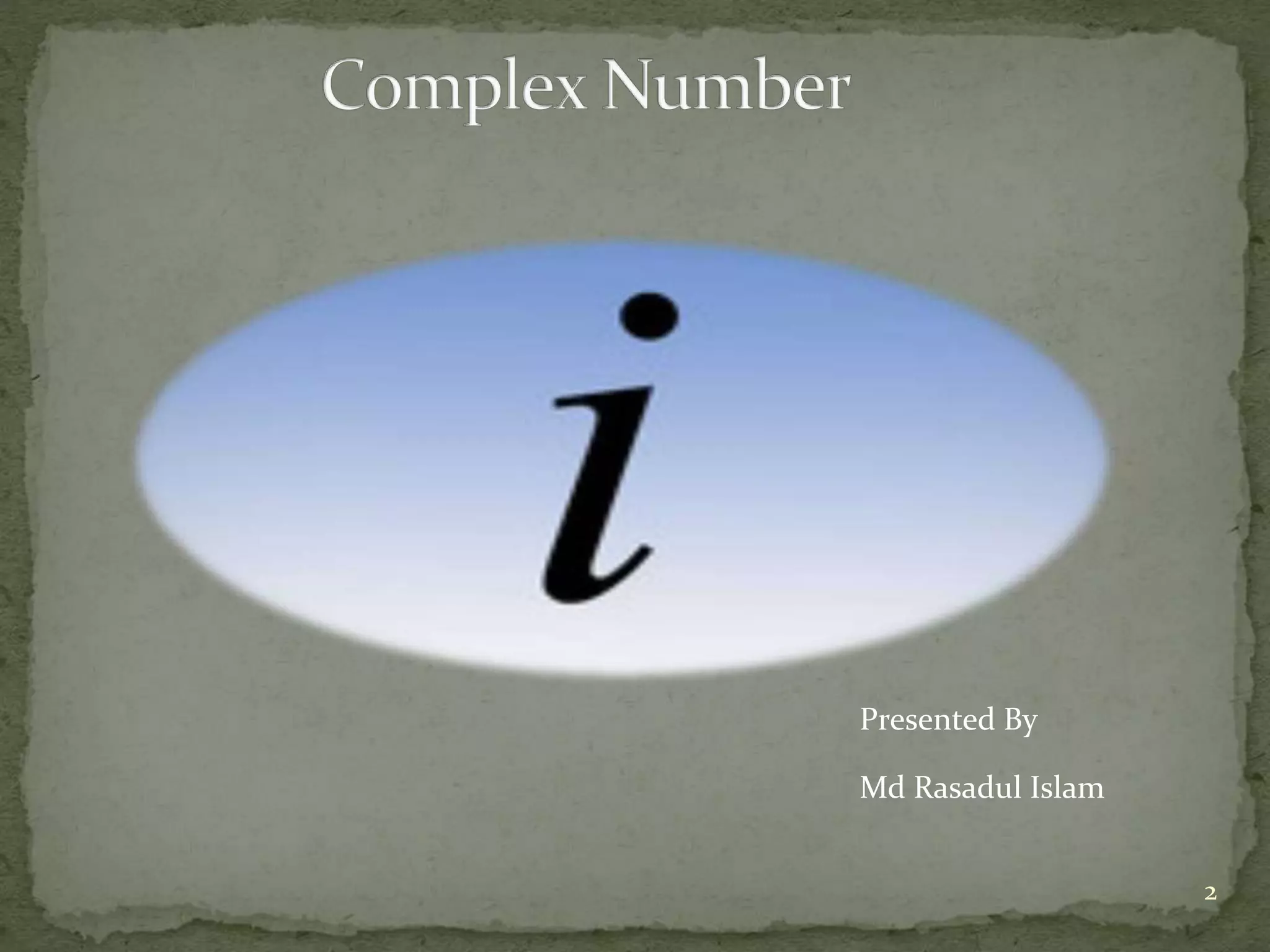 complex number | PPTX