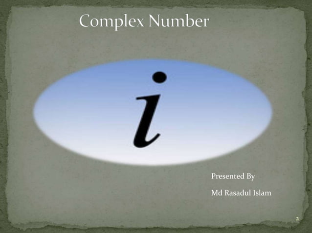 complex number | PPT