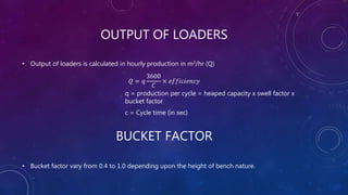 Rippers, loaders, trucks & hauling equipment | PPTX