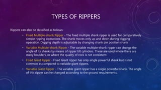 Rippers, loaders, trucks & hauling equipment | PPTX