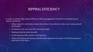 Rippers, loaders, trucks & hauling equipment | PPTX