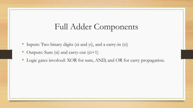 Ripple Carry Adder newc coa archi4t2435hg53h5 | PPTX