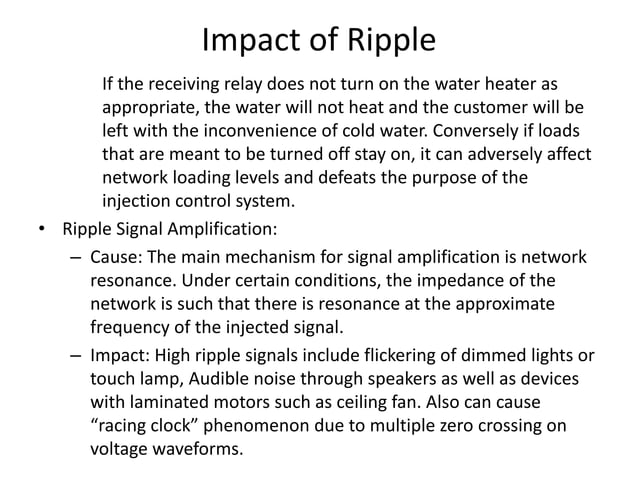 Ripple Control Receiver | PPTX | Business Utilities | Business