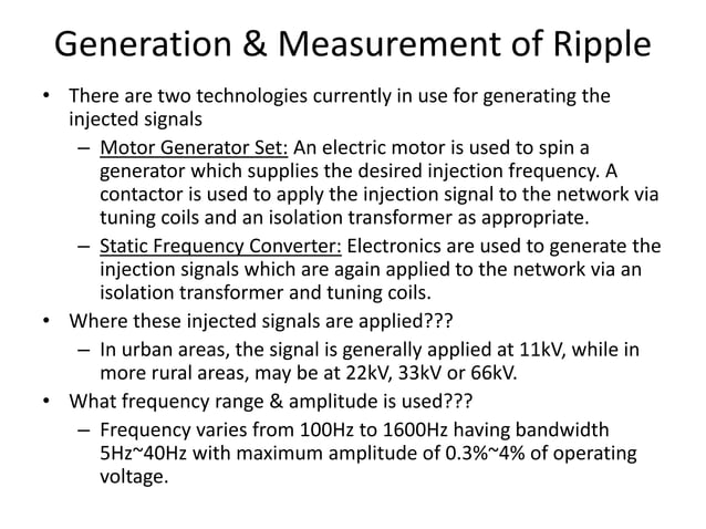 Ripple Control Receiver | PPTX | Business Utilities | Business