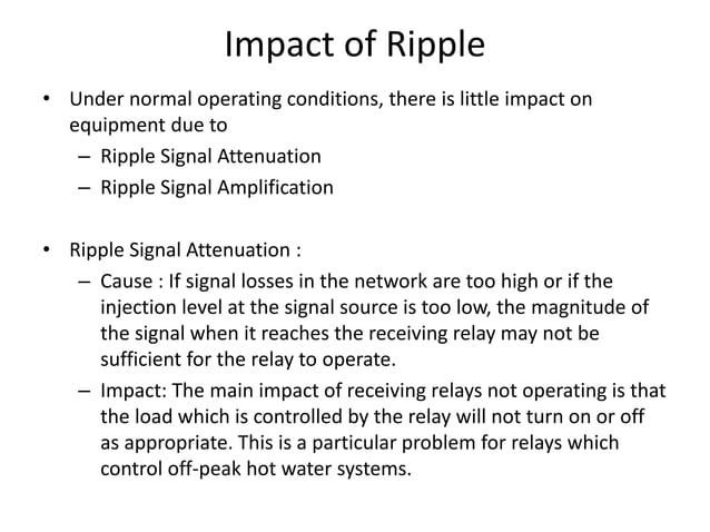 Ripple Control Receiver | PPTX | Business Utilities | Business
