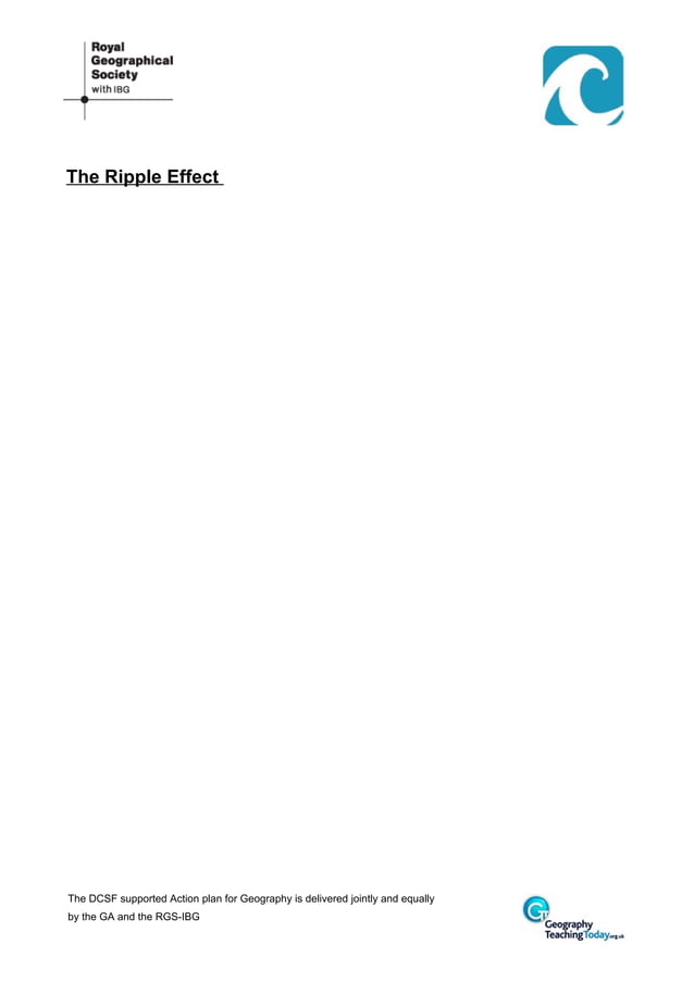 Ripple Effect Diagram Plenary | DOC