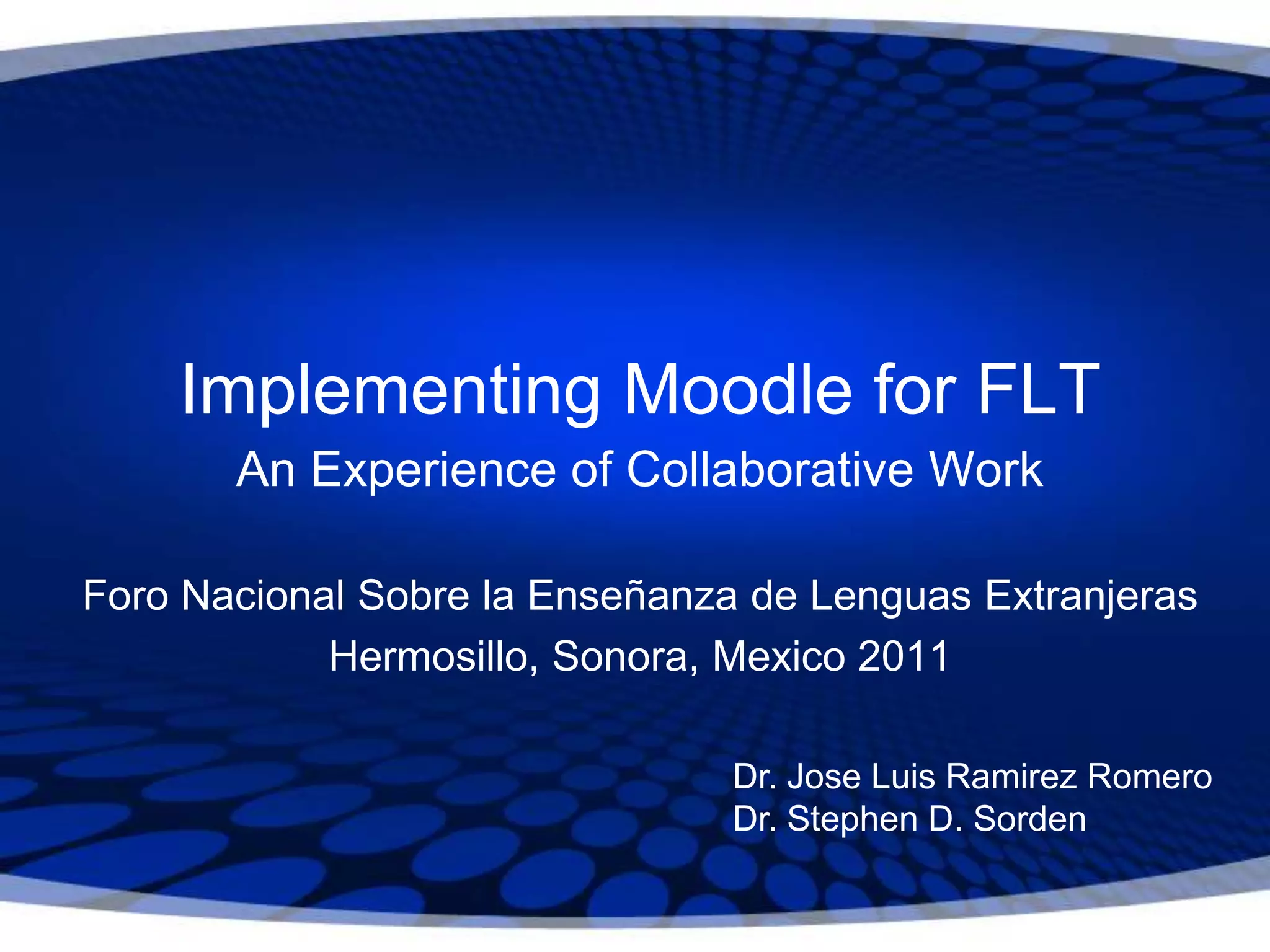 Moodle Project in Mexico | PPTX | College Education | Education