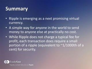 An Introduction to Ripple XRP | PPTX