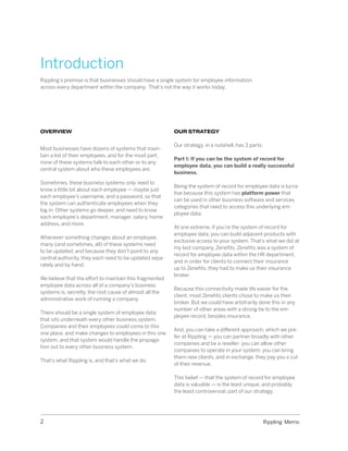Rippling Pitch Deck & Investor Memo | PDF