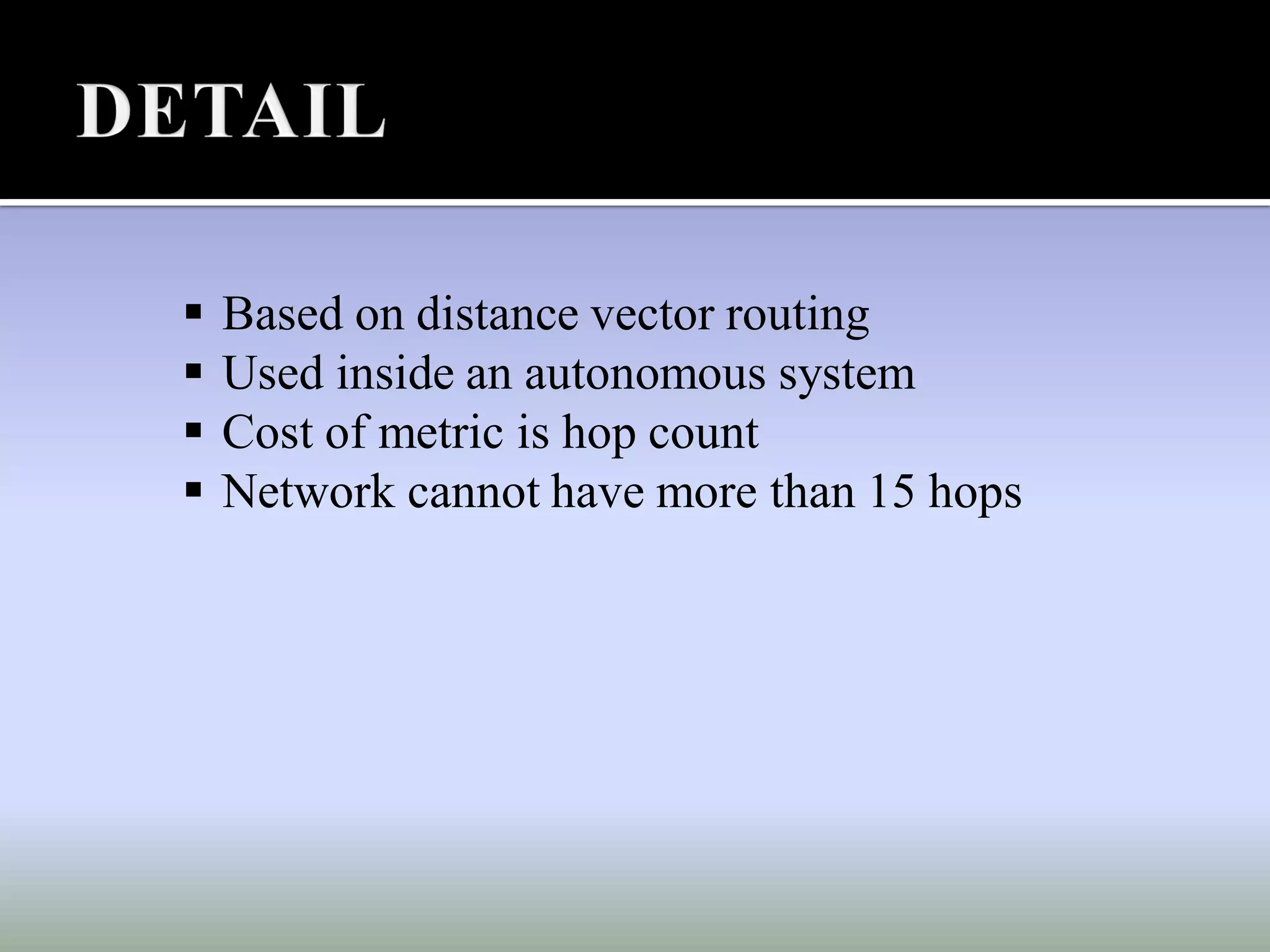 Routing Information Protocol(RIP) | PPT