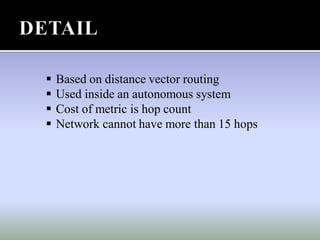Routing Information Protocol(RIP) | PPT