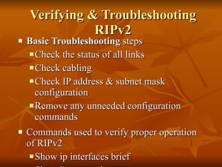 Rip protocol | PPT