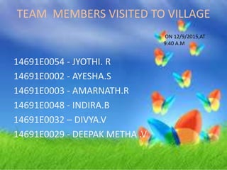 Rural immersion program | PPTX